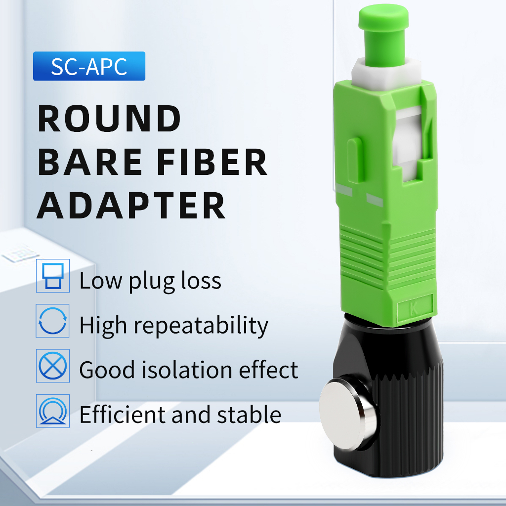 Sc -UPC /APC/UPC+APC Round Bare Fiber อะแดปเตอร์สเปซชั่วคราว Test Bare ...