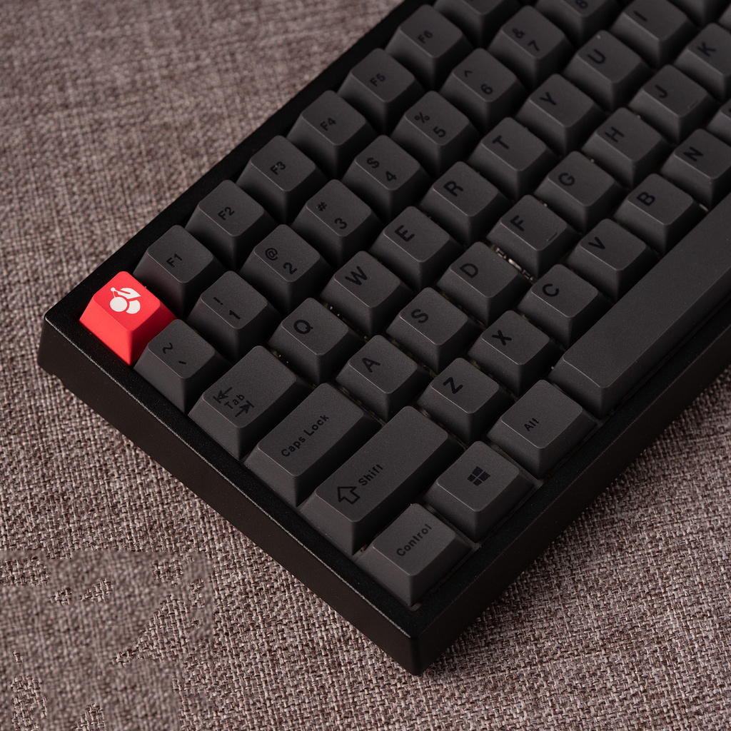 Minimalist Black keycaps PBT Dye-sub cherry profile 61/64/68/84/96/980 ...