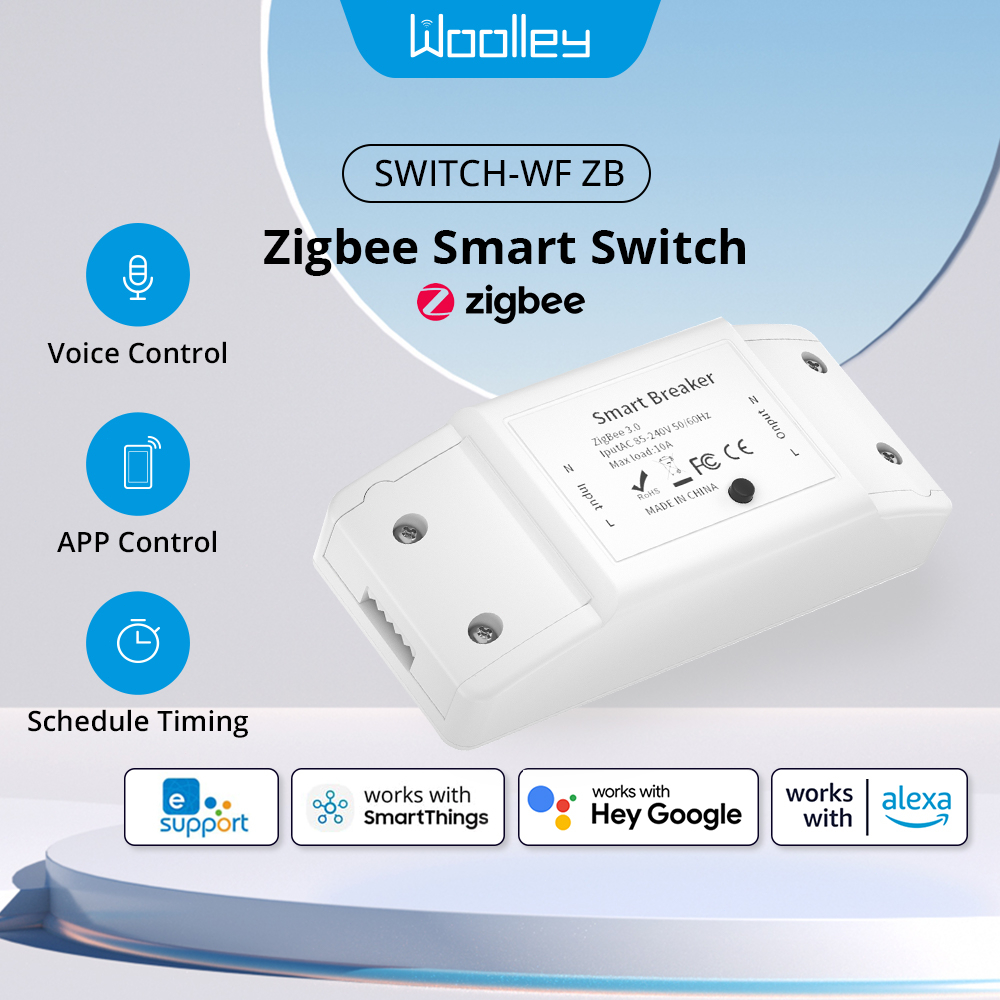 Woolley Switch-WF ZB 16A Basic Zigbee โมดูลรีเลย์เบรกเกอร์ WiFi ควบคุมด้วยเสียง | Shopee Thailand
