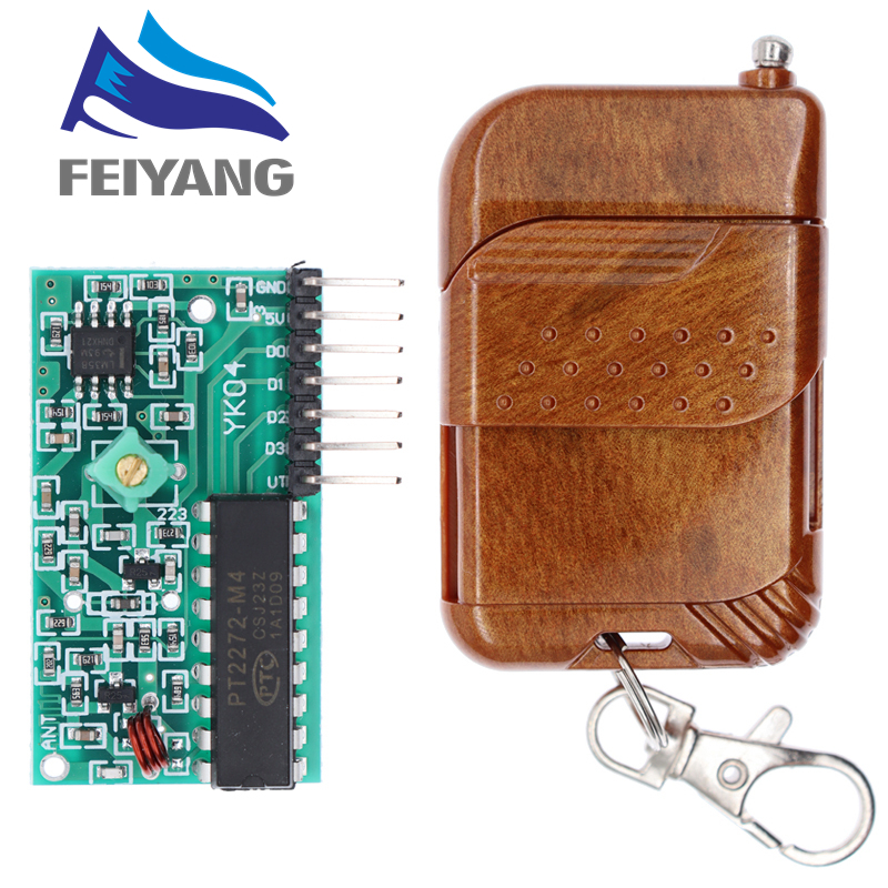 Ic 2262/2272 4 CH คีย์ รีโมทคอนโทรลไร้สาย 315MHZ โมดูลรับสัญญาณ F ...