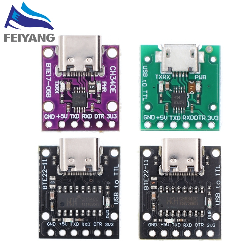 โมดูลแปลง CH340E CH340C CH9340C USB เป็น TTL Serial 5V 3.3V Alternative ...