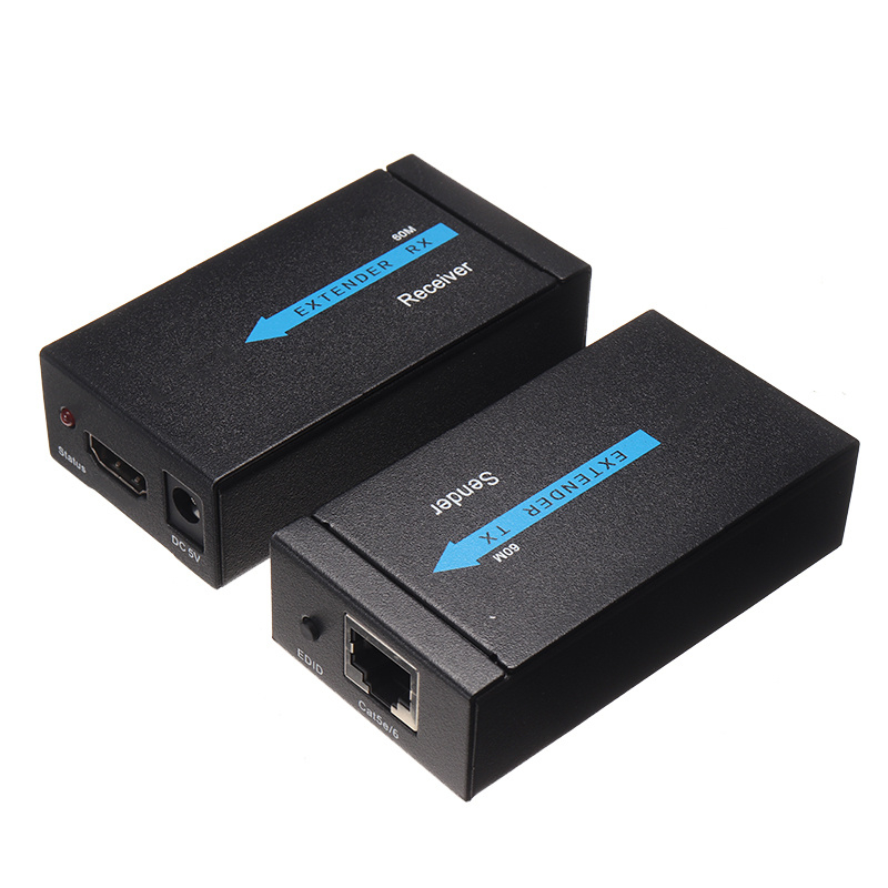 60m HDMI Extender Repeater 1080p 3D HDMI-เข้ากันได้กับเครื่องส่งสัญญาณ ...