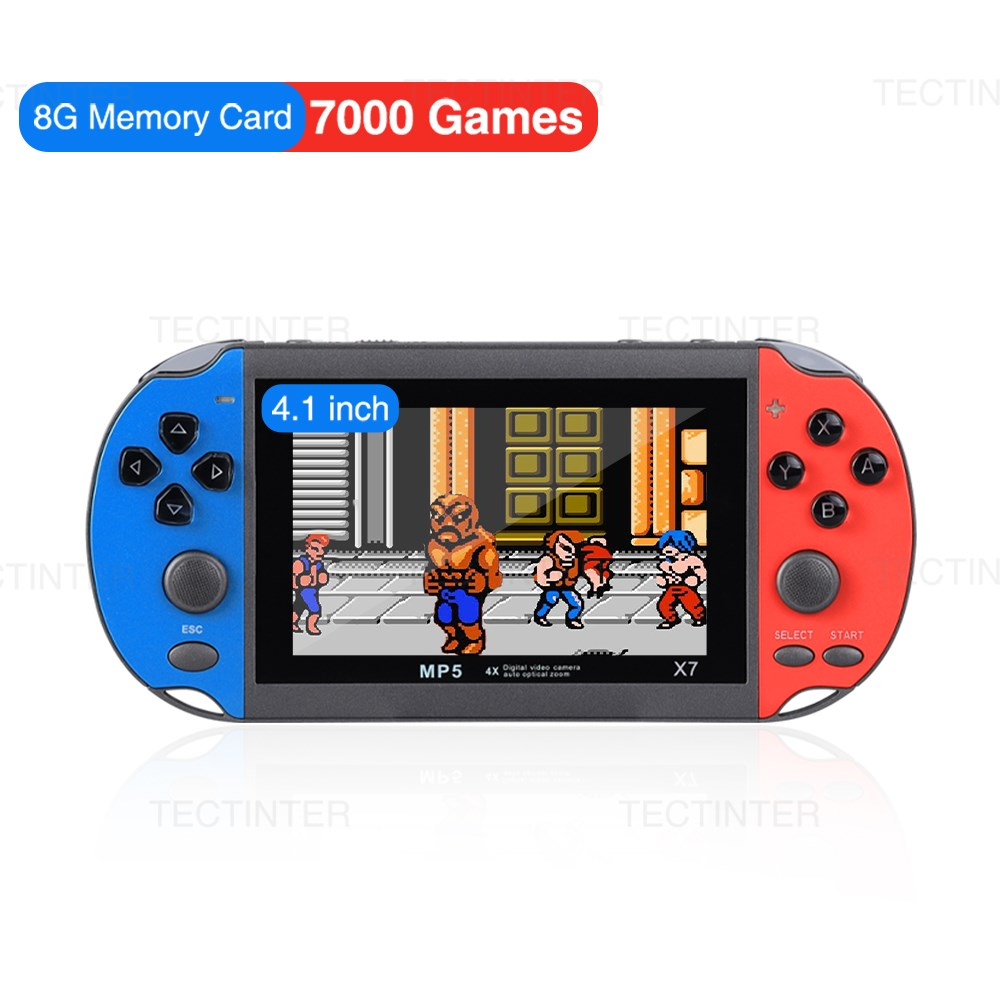 X7/x12 PLUS เกมคอนโซลวิดีโอเกม 8GB ในตัว 13000 แบบพกพา 5.1 นิ้ว ...