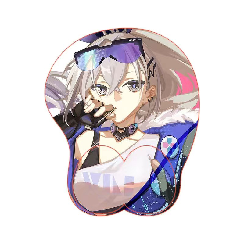 Honkai: แผ่นรองเมาส์ ซิลิโคนนิ่ม ลายรางดาว 3D Asta Tingyun Bronya Fantasy Big Oppai | Shopee ...