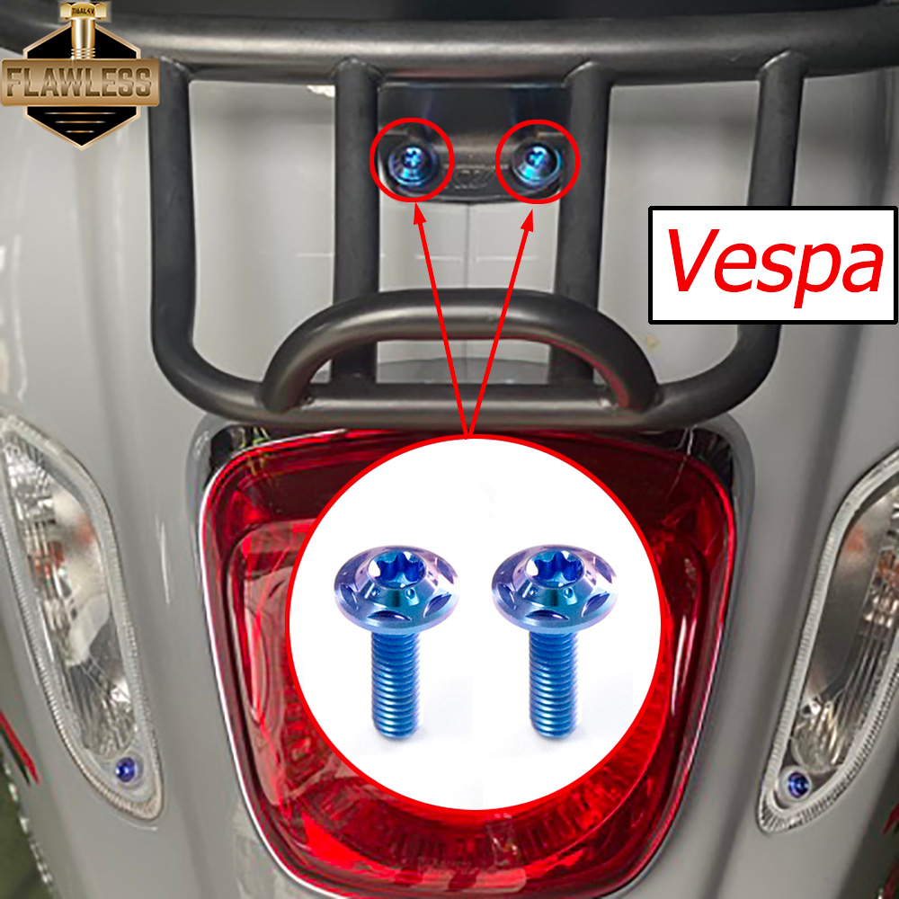 Flawless-ti Gr5 Vespa Sprint Primavera 150 น็อตสลักเกลียว ไทเทเนียม ...
