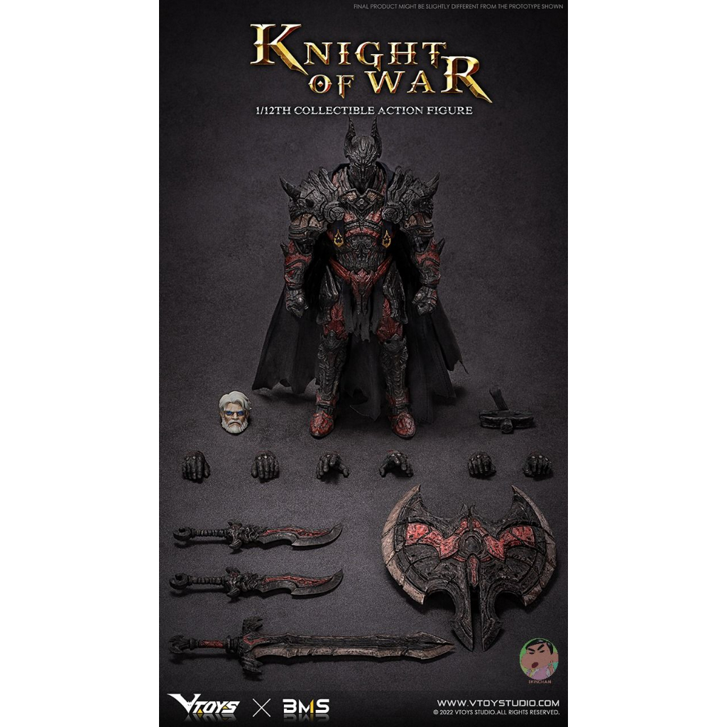 Vtoys X BMS 1/12 Knight of War Action Figure | Shopee Thailand