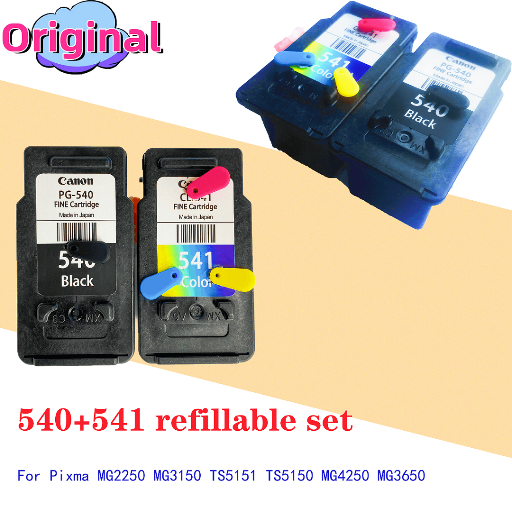 Original PG-540 CL-541 PG540 CL541 ตลับหมึกรีฟิลสําหรับ Pixma MG2250 ...