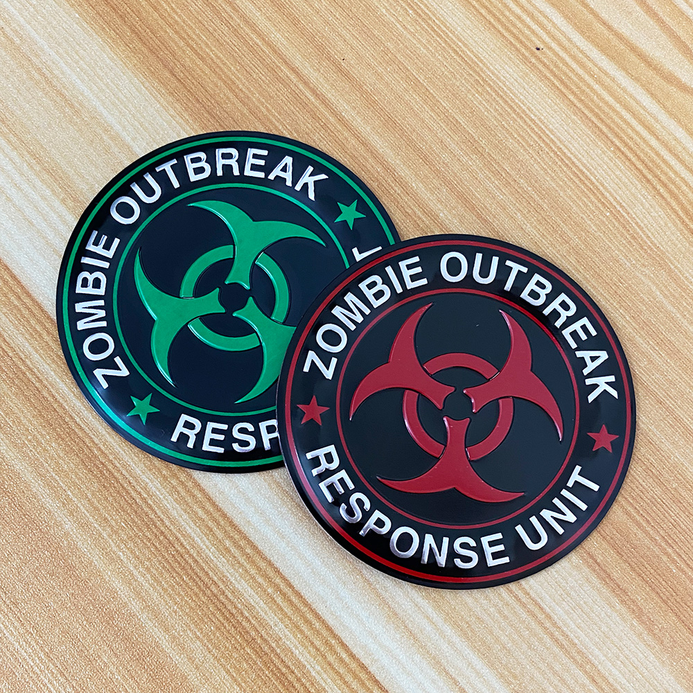 * สต็อกพร้อม * 3D Resident Evil ร่มสติกเกอร์อลูมิเนียม Emblem Badge รถ ...