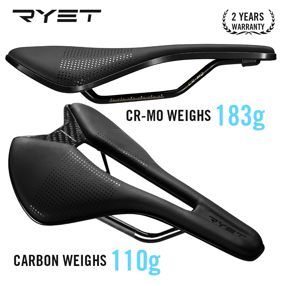 2024 RYET Full Carbon Bike Saddle SuperLight Racing Bike Saddle 110g 7x9mm จักรยานเบาะรองนั่งรูป ...