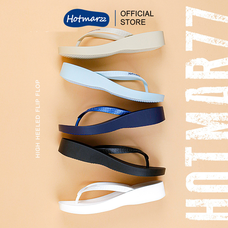 Hotmarzz รองเท้าส้นตึก ส้นสูง3.5ซม 6 สีสุดคลาสสิค HM0722 | Shopee Thailand