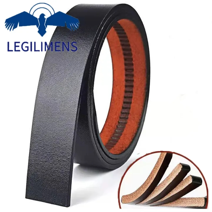 [ไม่มีหัวเข็มขัด] Legilimens 3.5 ซม. หัวเข็มขัดอัตโนมัติ กว้าง หนังวัว ...