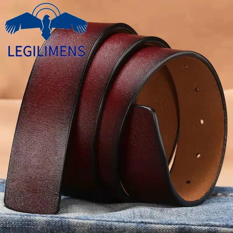 [ไม่มีหัวเข็มขัด] Legilimens เข็มขัดหนังวัวแท้ กว้าง 3.5 ซม. สีดํา สี ...