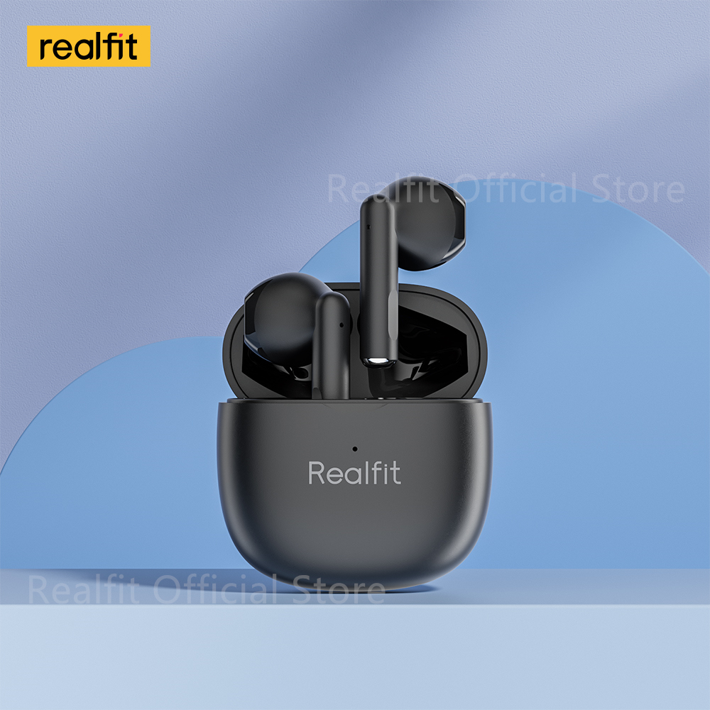 Realfit F1 TWS ชุดหูฟังสเตอริโอไร้สาย บลูทูธ 5.3 พร้อมเคสป้องกันน่ารัก ...