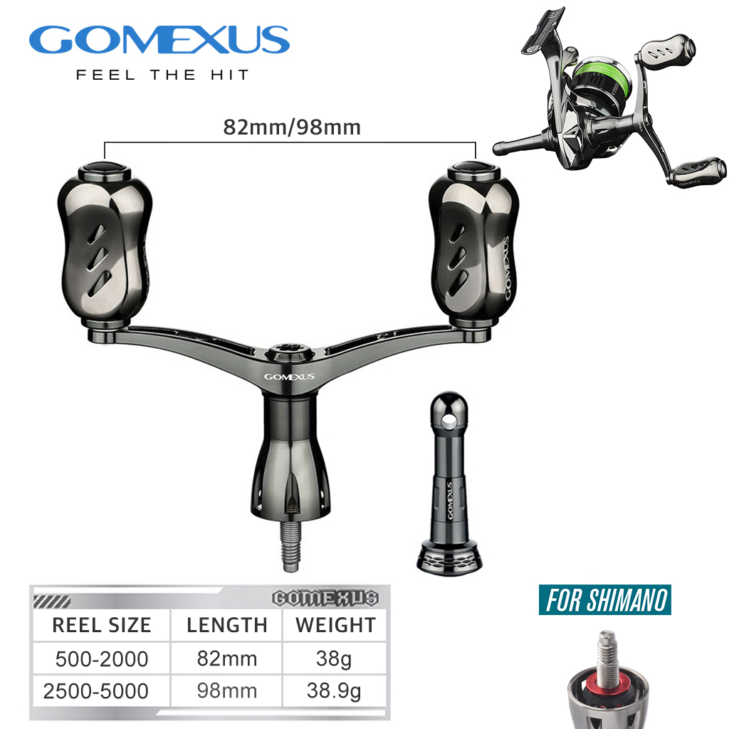 Gomexus 82-98mm CNC เทคโนโลยี แขนรอกตกปลา ใช้ในรอกสปินนิ่งและ Daiwa ...