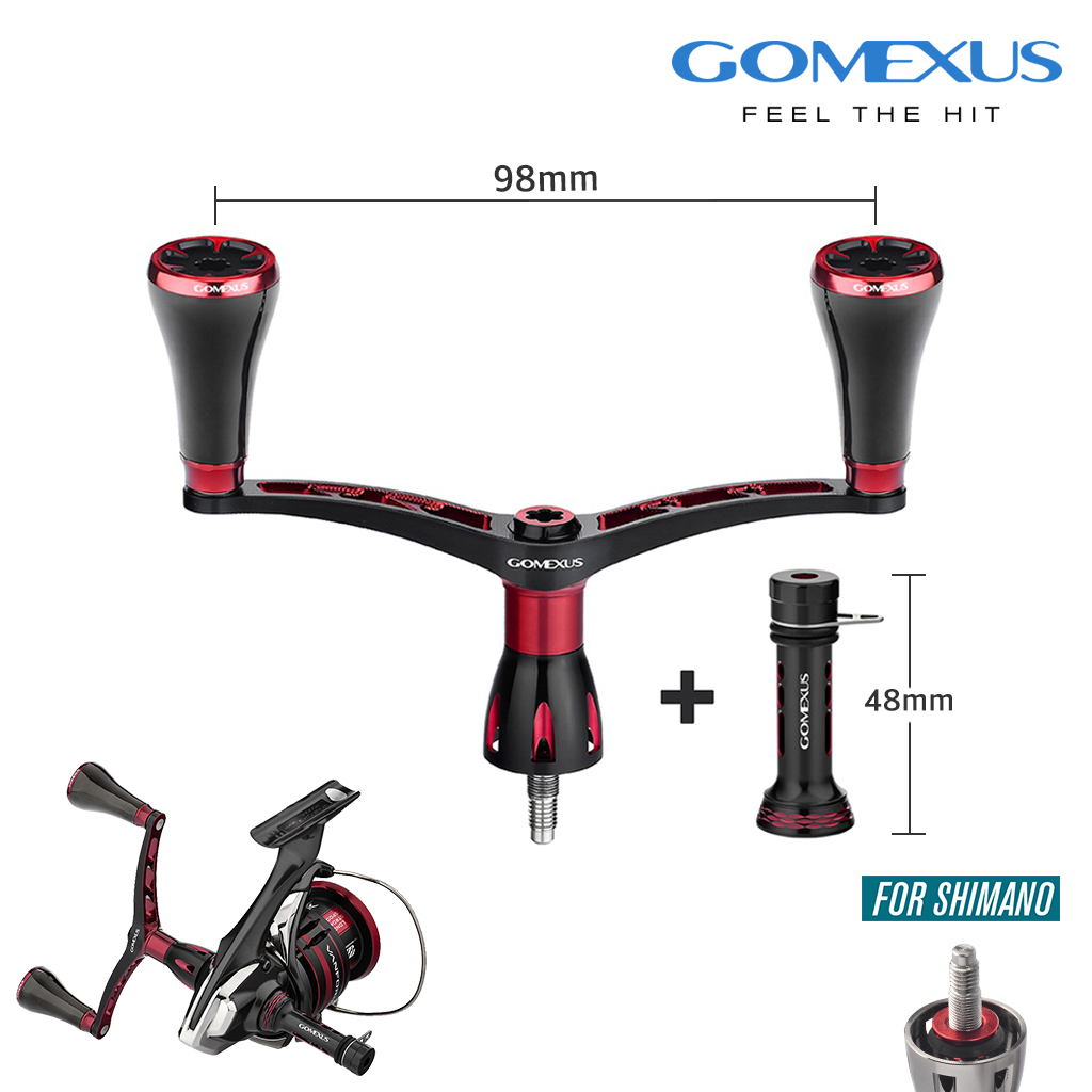 Gomexus 82-98mm CNC เทคโนโลยี แขนรอกตกปลา ใช้ในรอกสปินนิ่งและ Daiwa ...