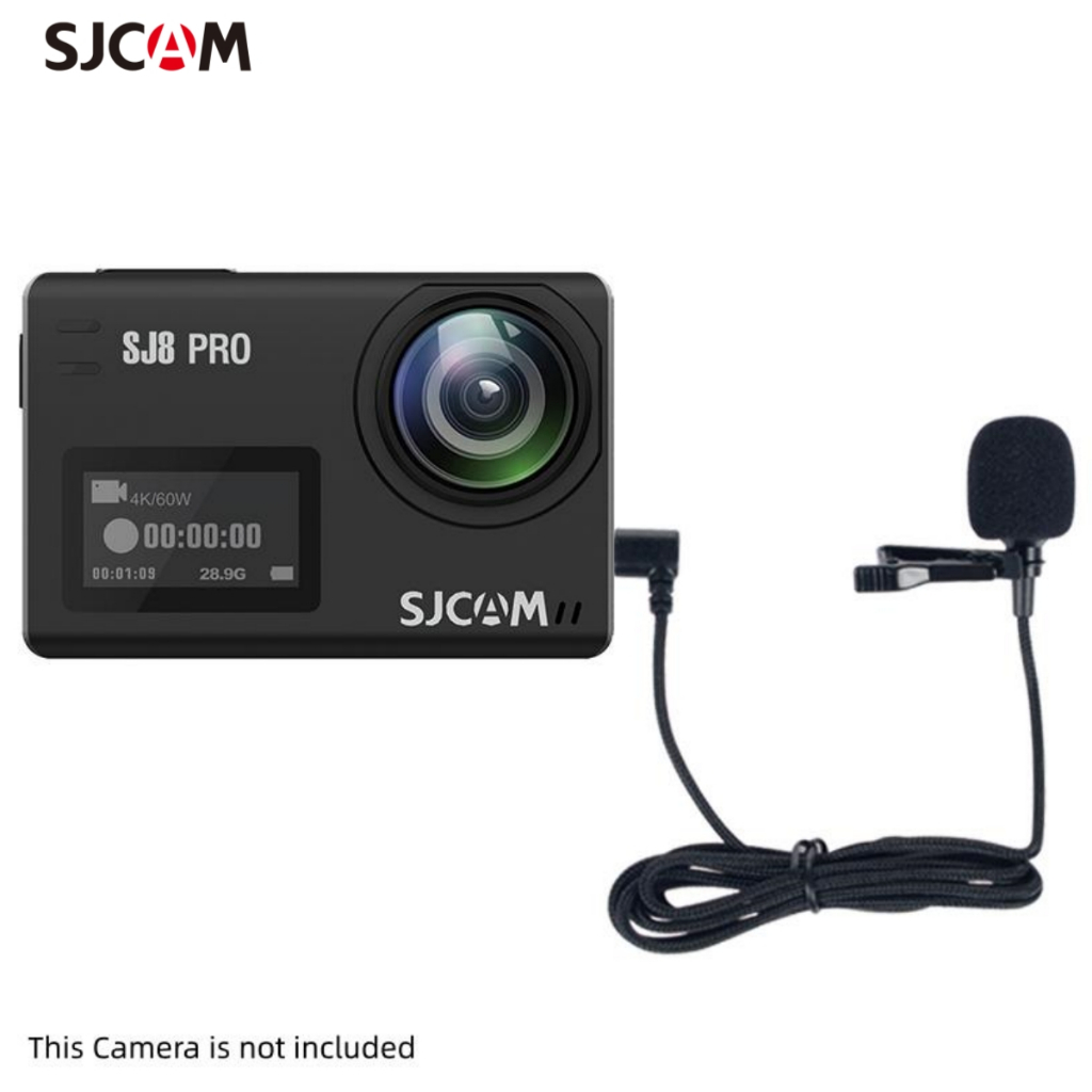 Sjcam ไมโครโฟนภายนอก แบบพกพา เสียบแล้วใช้งานได้เลย สําหรับกล้องแอคชั่น SJCAM SJ6 SJ7 SJ8 SJ10 ...