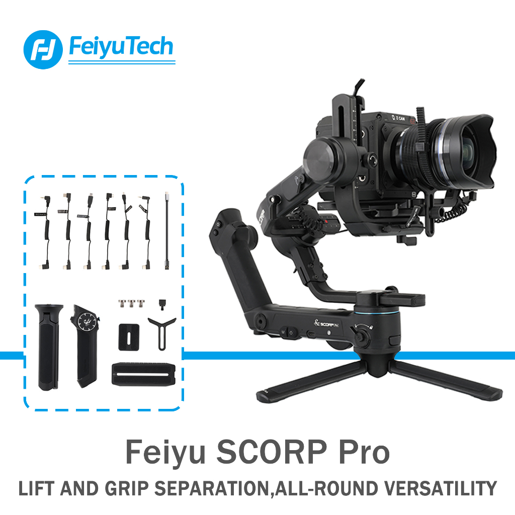 Feiyutech Feiyu SCORP Pro ขาตั้งกล้อง DSLR พร้อมหน้าจอสัมผัส และรีโมตคอนโทรล สําหรับ Sony Canon ...