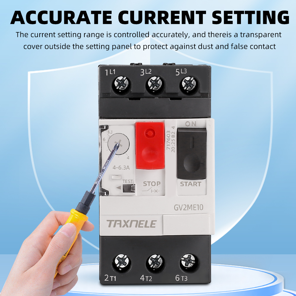 Gv2me GV2 Motor Starter Protector Circuit Breaker Short Circuit Protection 3P Thermal Magnetic ...