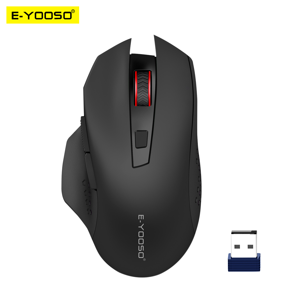 E-yooso X-26 เมาส์เกมมิ่งไร้สาย USB 2.4G 4800 DPI 5 ปุ่ม ออกแบบตาม ...