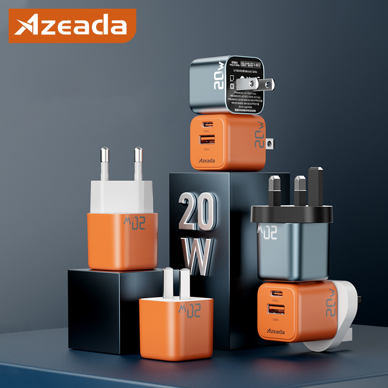 Azeada อะแดปเตอร์ชาร์จเร็ว AZ-A09 อะแดปเตอร์ชาร์จติดผนัง 20w โทรศัพท์ ...