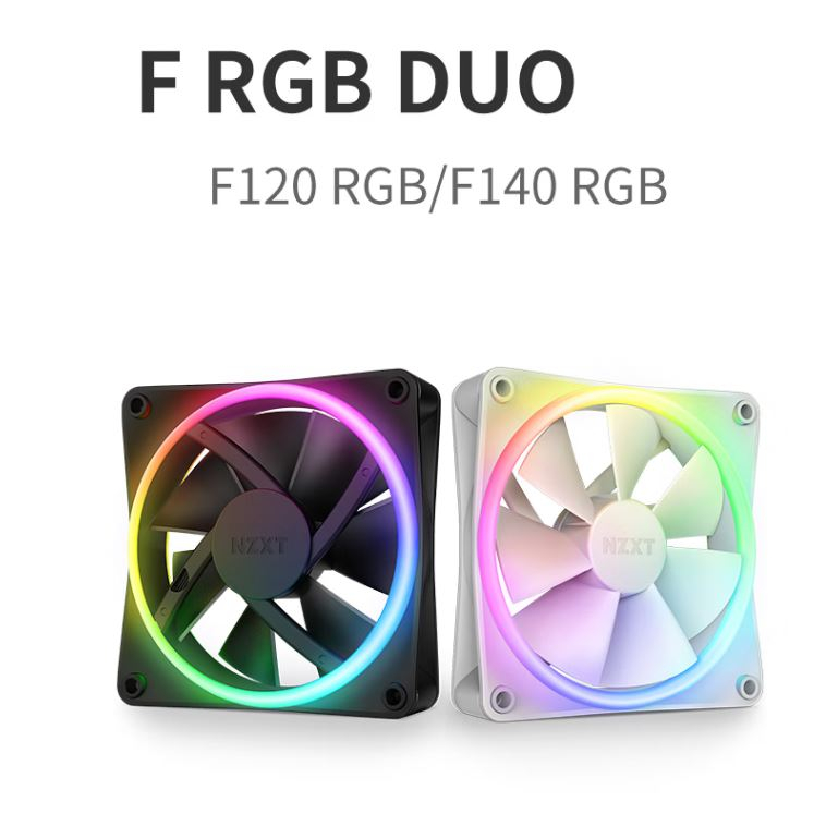 พัดลมระบายความร้อน NZXT F120 F140 RGB DUO 120 มม. 140 มม. PWM สําหรับเค ...