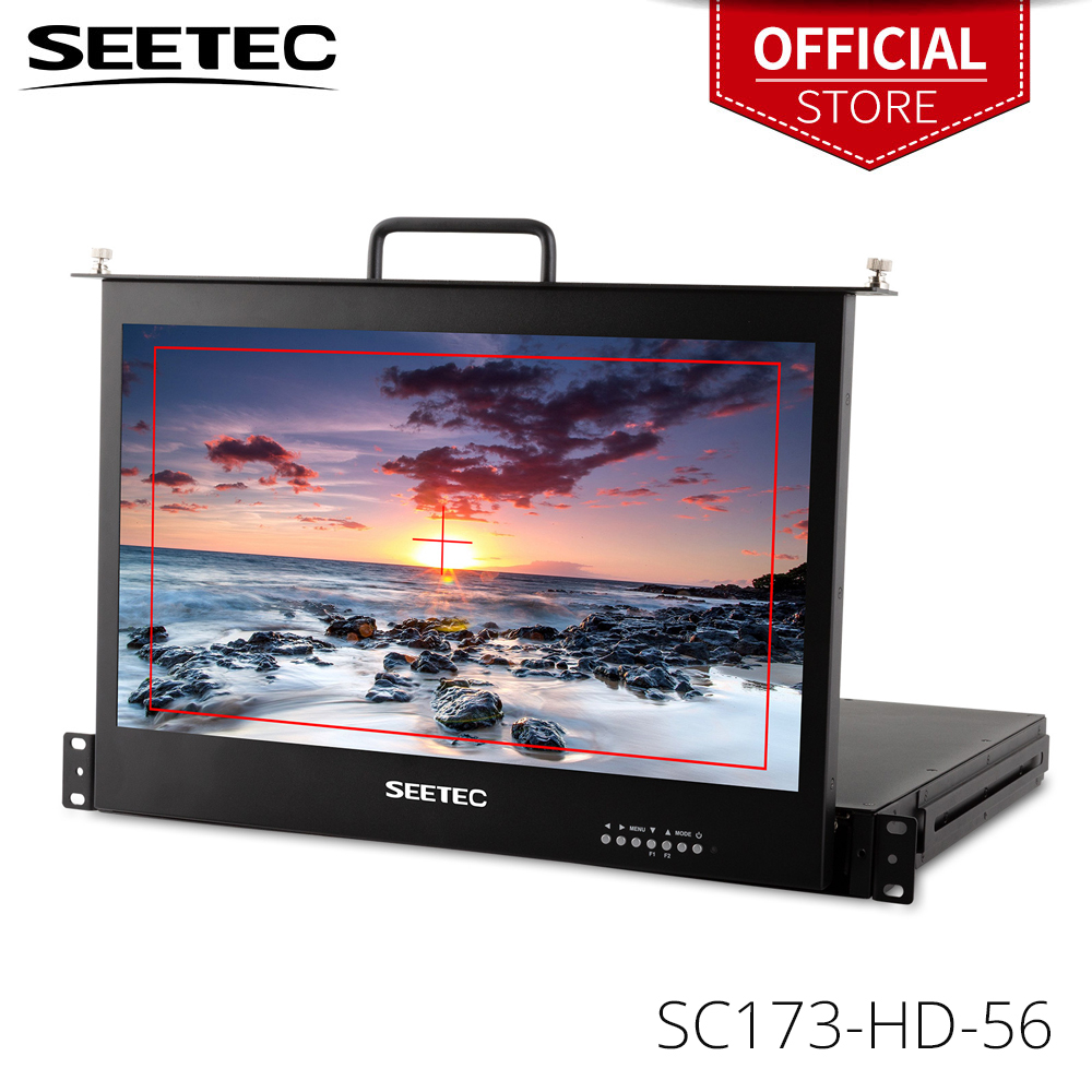 Seetec SC173-HD-56 แร็คขาตั้งมอนิเตอร์ LCD 17.3 นิ้ว 1RU Full HD 1920x1080 HDMI DVI VGA | Shopee ...