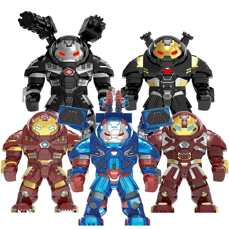 ของเล่นบล็อกตัวต่อฟิกเกอร์ War Machine Black Gold Hulkbuster | Shopee ...