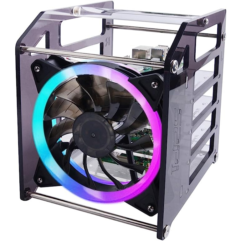 เคสพัดลมระบายความร้อน RGB LED 5V 120 มม. วางซ้อนกันได้ สําหรับ ...