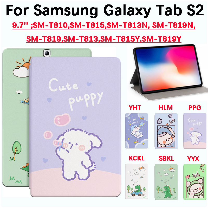 เคสแท็บเล็ตหนัง กันกระแทก ลายการ์ตูนน่ารัก คุณภาพสูง สําหรับ SAMSUNG ...