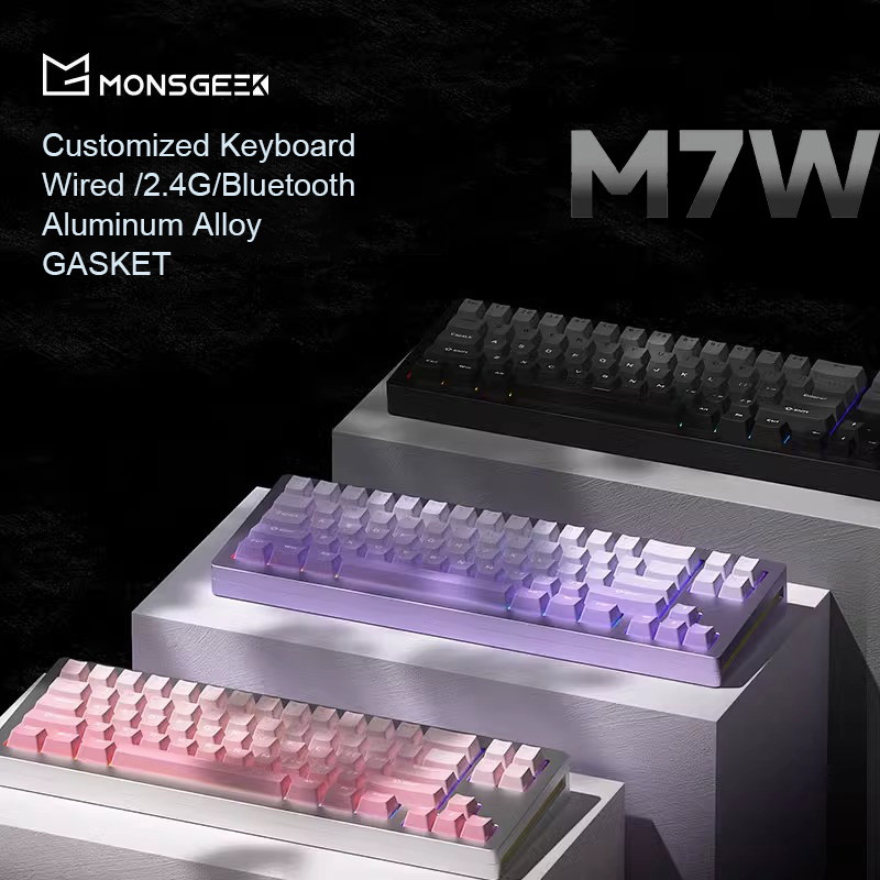 -LW- Monsgeek M7W คีย์บอร์ด อลูมิเนียม ไร้สาย | Shopee Thailand
