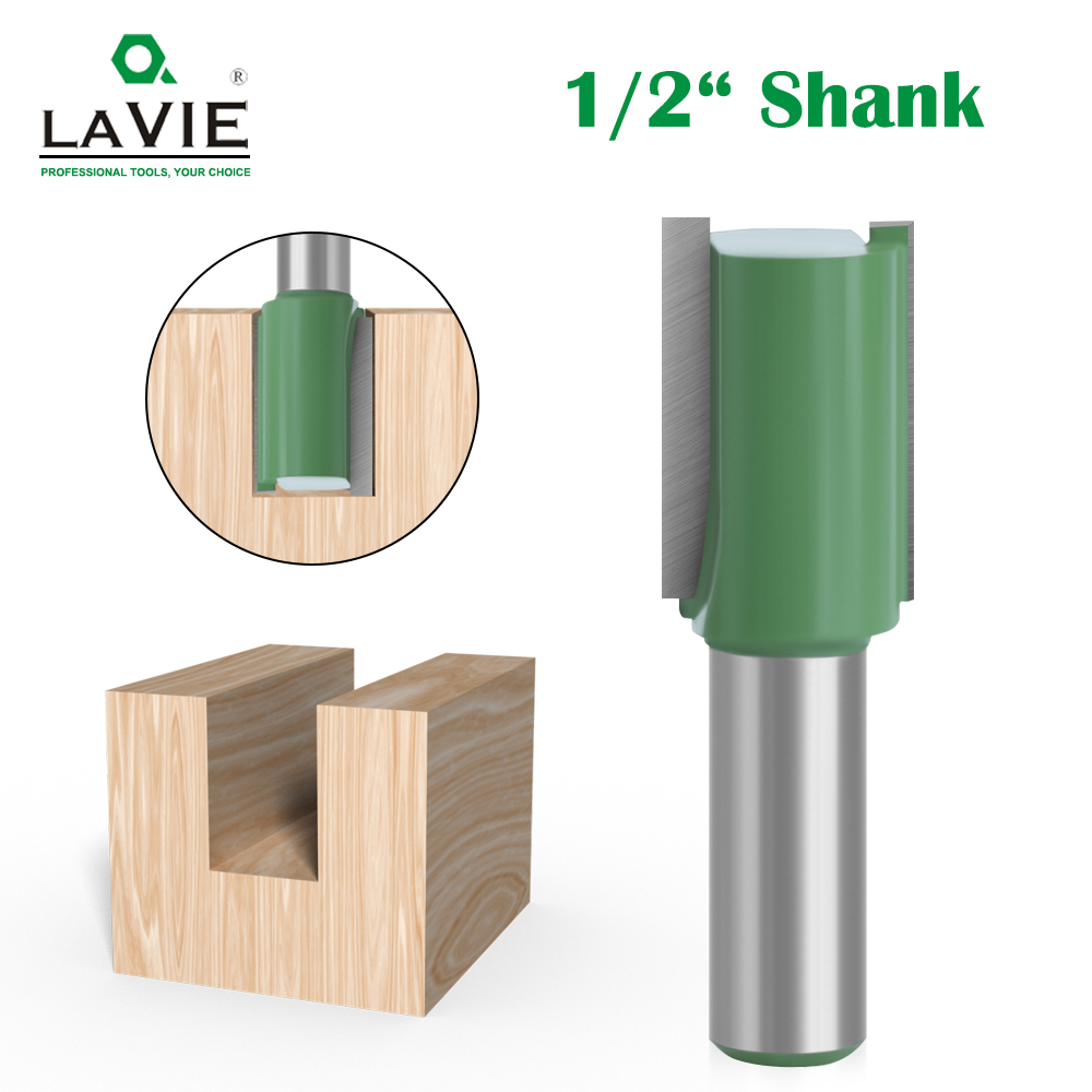 LAVIE 1 ชิ้น 1/2 Flush Trim Router Bit รูปแบบ Bit Top & Bottom Bearing ...