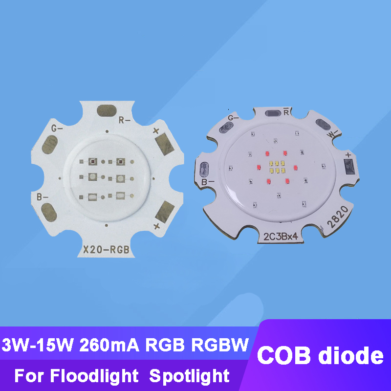 หลอดไฟ LED COB อินพุต 260mA 3W - 12W RGB RGBW 2 ชิ้น | Shopee Thailand