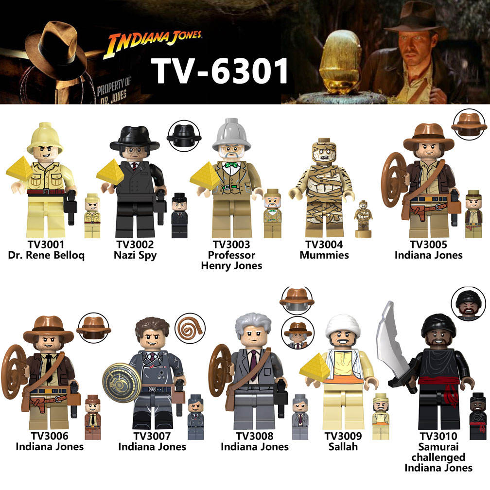 Indiana Jones Sallah Mummies the Dial of Destiny บล็อคตัวต่อฟิกเกอร์ ...