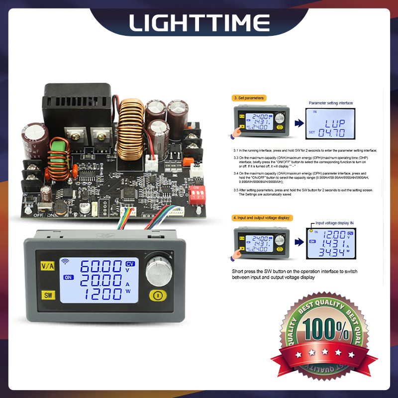 Xy6020l โมดูลควบคุมแรงดันไฟฟ้า CNC 20A 1200W ปรับได้ | Shopee Thailand
