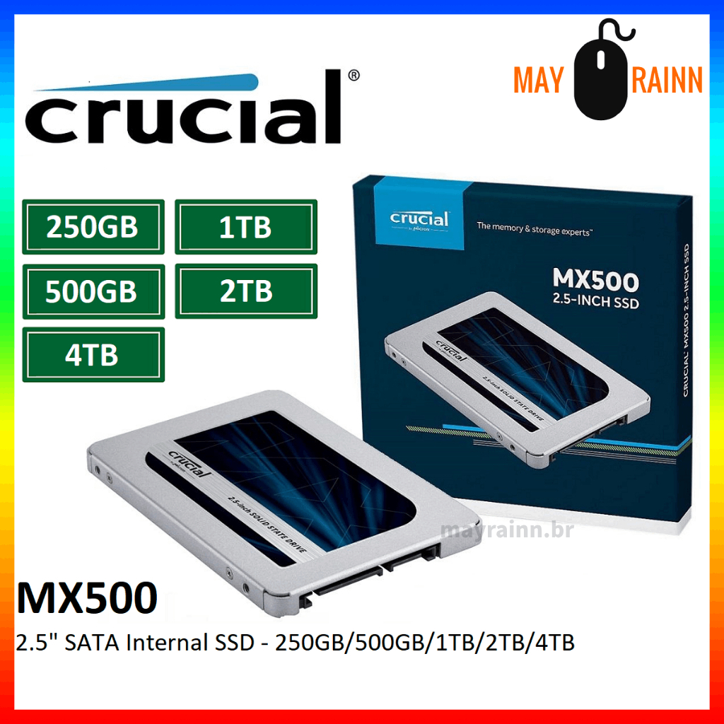โซลิดสเตทไดรฟ์ SSD SATA 2T Crucial MX500 2.5 นิ้ว SATA3 BX500 สําหรับ ...