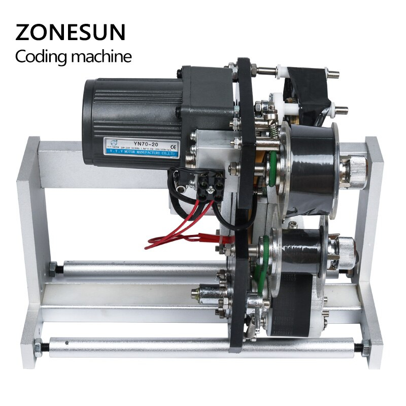 ZONESUN อุปกรณ์เสริม Date Coder Ribbon Coding Machine เครื่องพิมพ์ปั๊มร้อน Expiry Date ...