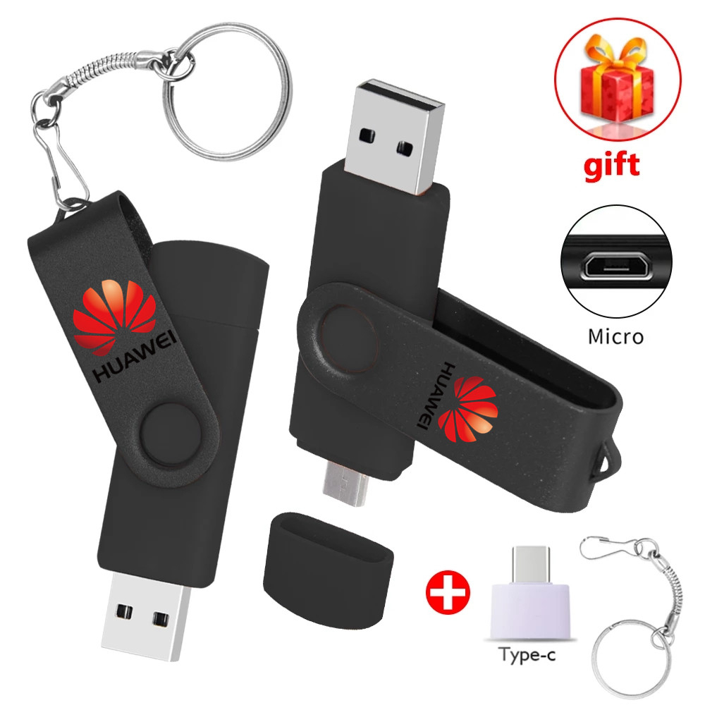 Huawei OTG 2TB ความเร็วสูง 3.0 ไดรฟ์ USB ที่เสถียร โลหะ น่ารัก แฟลชไดร ...