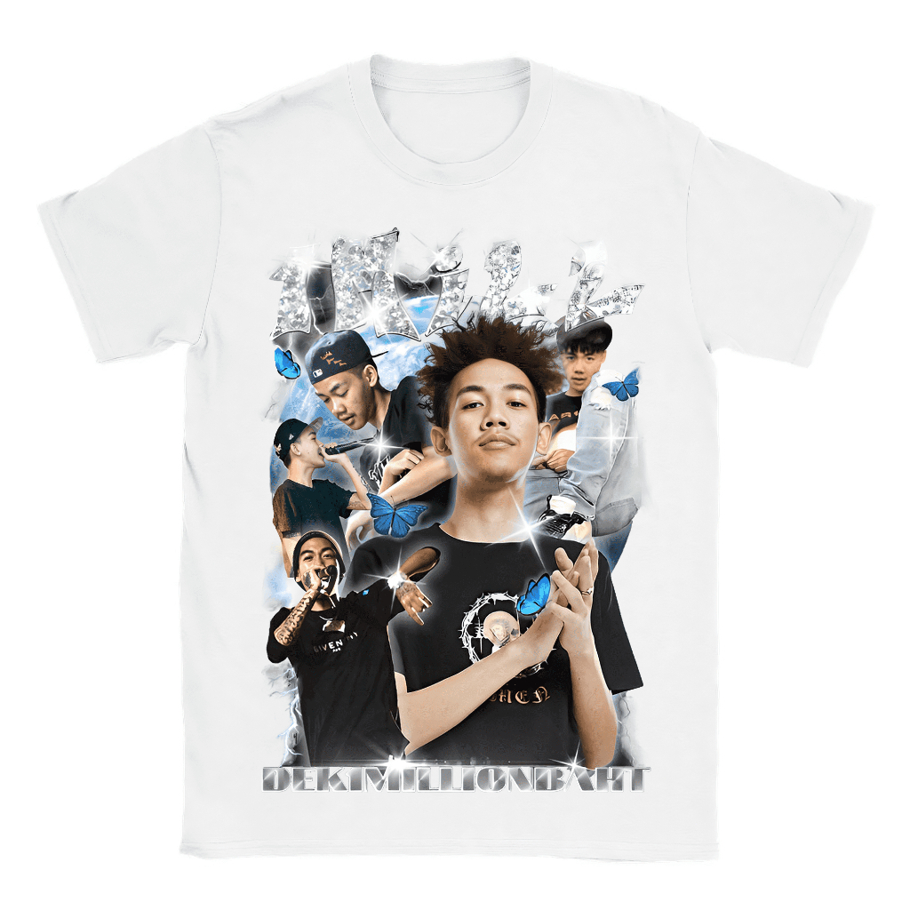 เสื้อยืดพิมพ์ลายต้นฉบับ PBG x 1MILL เสื้อยืด "LISTEN TO 1MILL" S-5XL ...