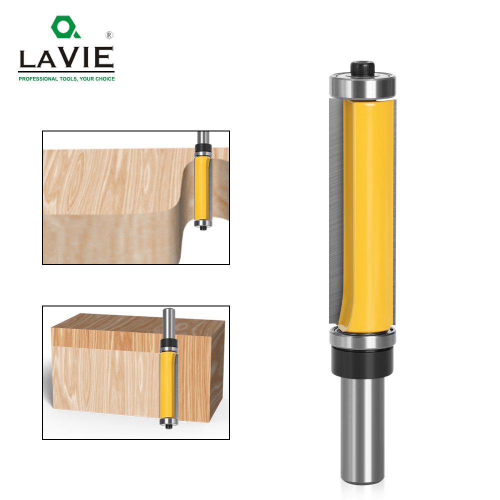 LAVIE 1 PC 12 มม.1/2 Shank Top & Bottom Bearing Flush Trim รูปแบบ ...