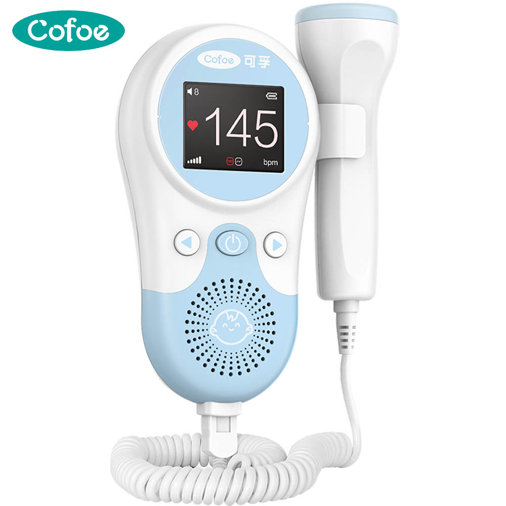 Cofoe เครื่องวัดอัตราการเต้นของหัวใจทารกในครรภ์ อัลตราซาวด์ แบบพกพา ไม่มีรังสี | Shopee Thailand