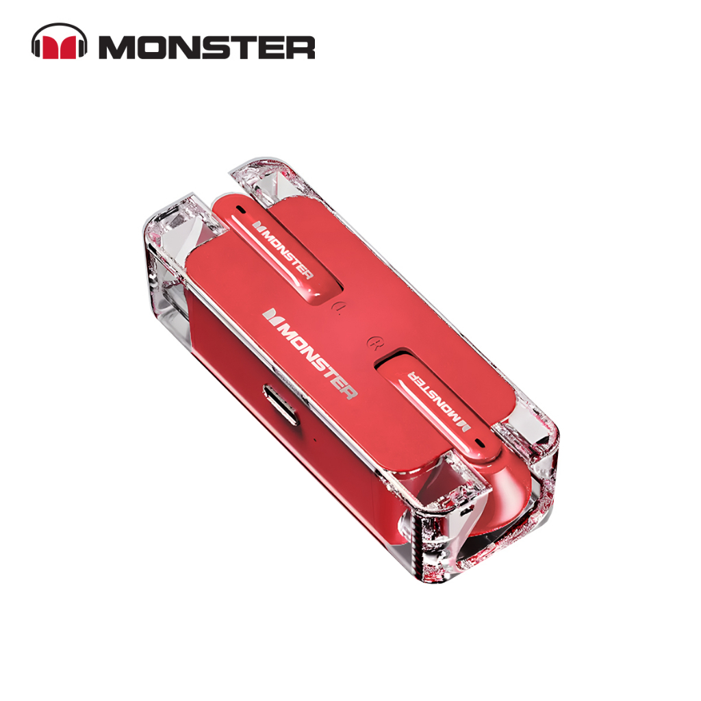Monster XKT08 หูฟังบลูทูธไร้สาย การลดเสียงรบกวนอัจฉริยะ หูฟังเกมมิ่ง ...