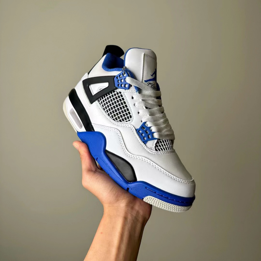 พร้อมส่ง air jordan 4 Low-Top รองเท้าบาสเก็ตบอล สไตล์เรโทร สีฟ้า ...