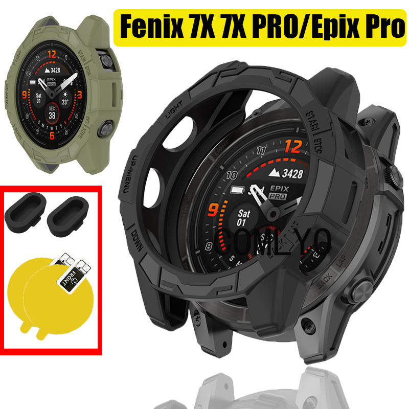 สําหรับ Garmin Fenix 7X PRO 7 EPIX PRO 51 มม. 47 มม. เคส TPU กันชน ฝา ...