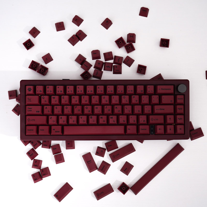 -LW- Minimalist Red PBT Keycaps CHERRY Profile คีย์บอร์ดเครื่องกลธีม ...