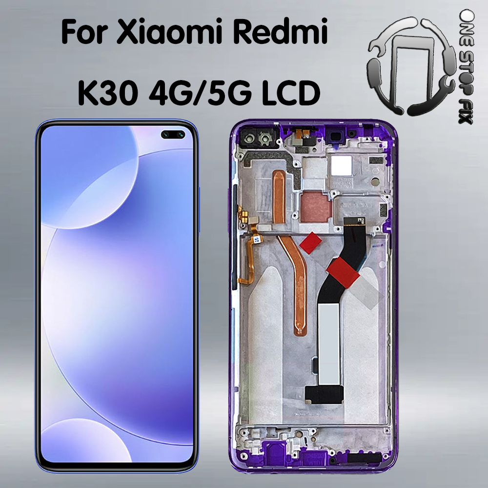 อะไหล่หน้าจอสัมผัสดิจิทัล LCD แบบเปลี่ยน สําหรับ Xiaomi Redmi K30 4G Xiaomi Redmi K30 5G ...