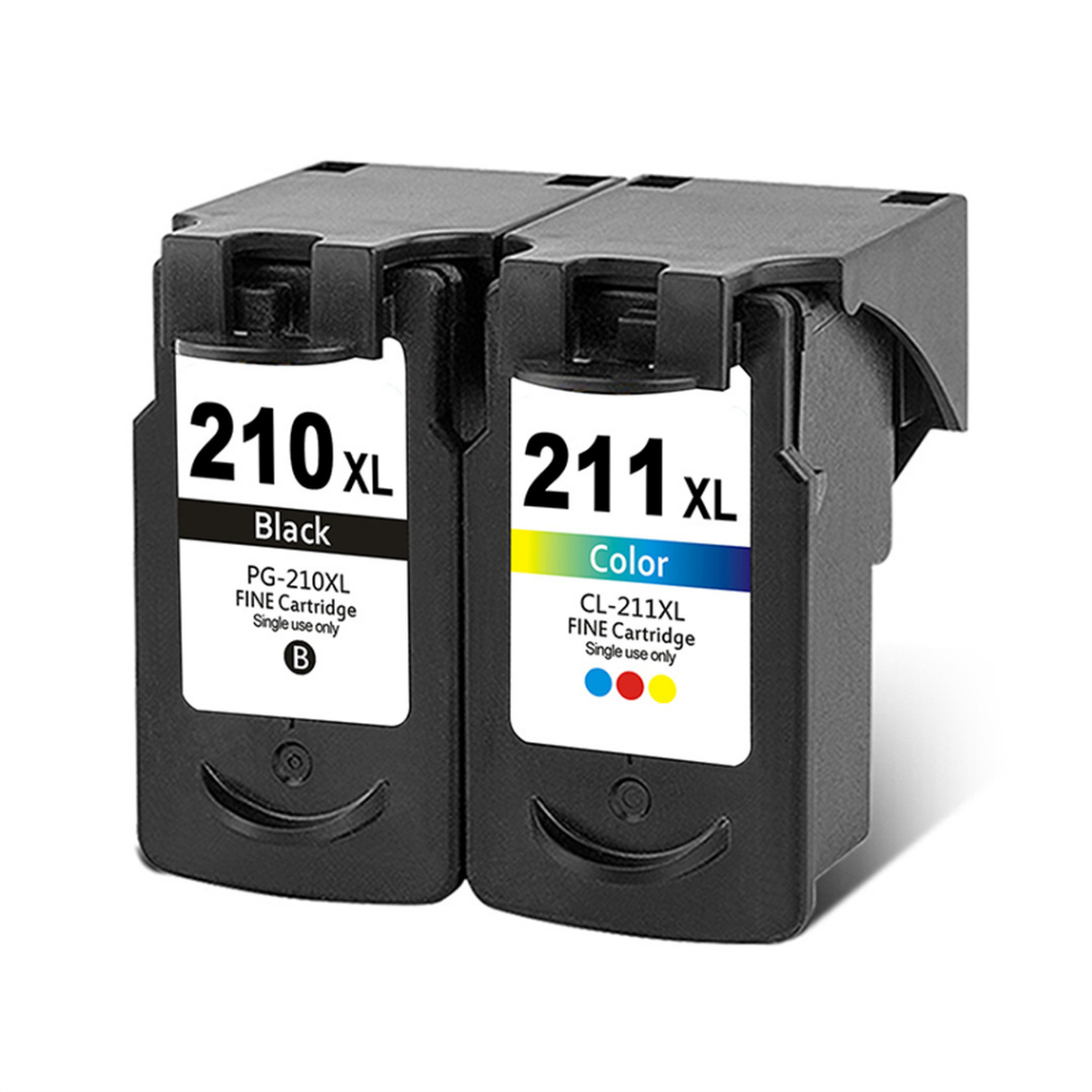 เครื่องพิมพ์ Canon PG-210 CL-211 และ PG-210XL CL-211XL ตลับหมึกความจุ ...
