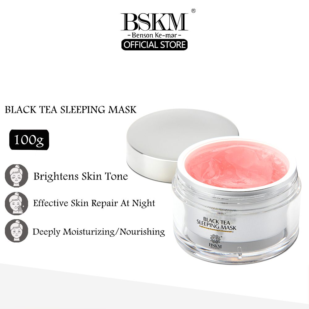 Bskm ชาดํา สลีปปิ้งมาสก์ 100 มล. มาสก์หน้า ดูแลผิว ความงาม มอยส์เจอร์ไร ...