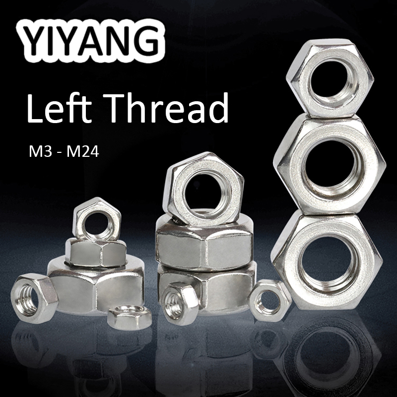 น็อตหกเหลี่ยม สเตนเลส 304 เกลียวซ้าย M3~M24 | Shopee Thailand