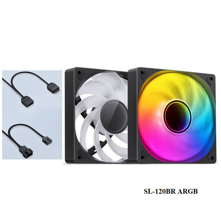 Jonsbo SL-120 พัดลมระบายความร้อน PWM ARGB 120 มม. สําหรับเคสพีซี ...
