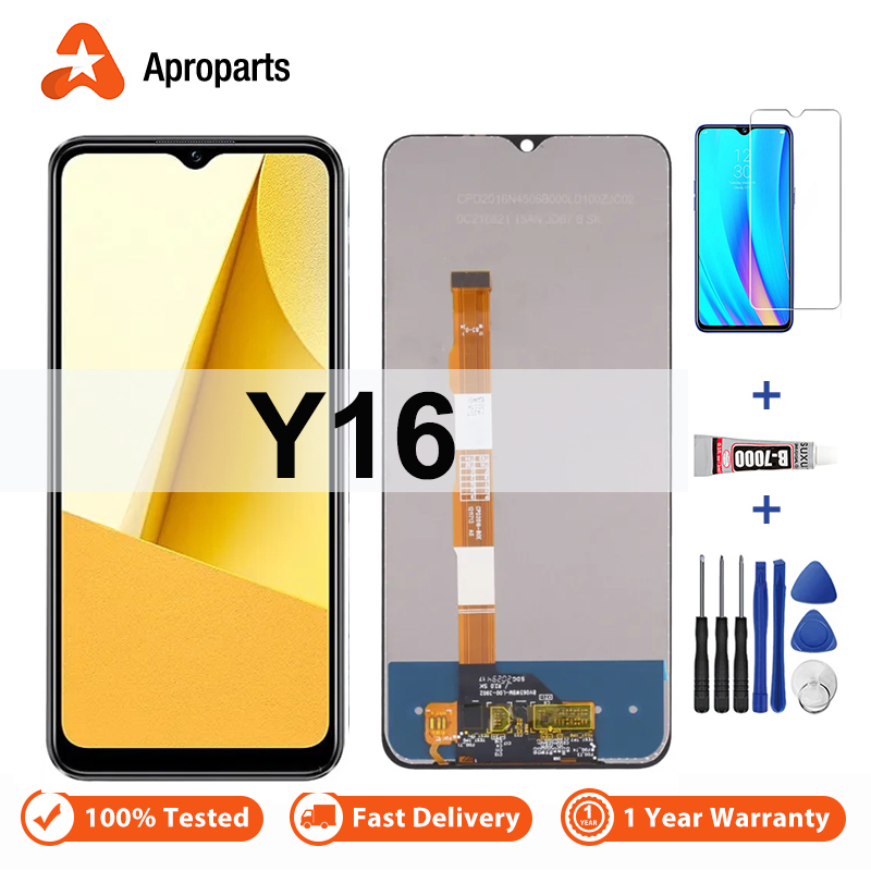 อะไหล่หน้าจอสัมผัส LCD พร้อมกรอบ สําหรับ Vivo Y16 V2204 V2214 | Shopee ...